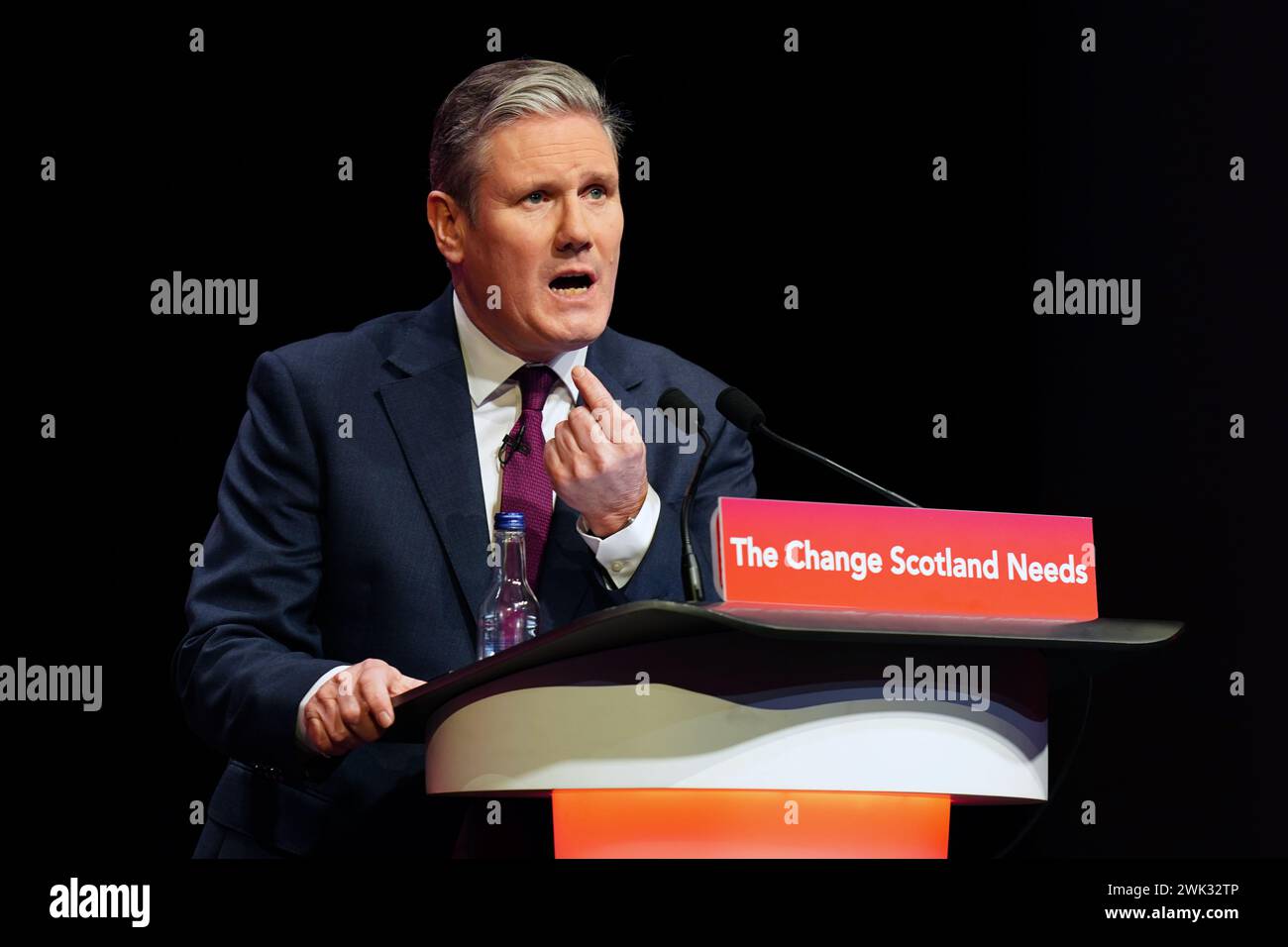 Labour leader Sir Keir Starmer speaking during the Scottish Labour ...