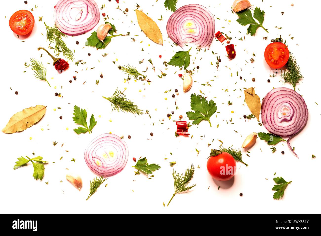 Background from spices and seasonings. Culinary screensaver. Spices and ...