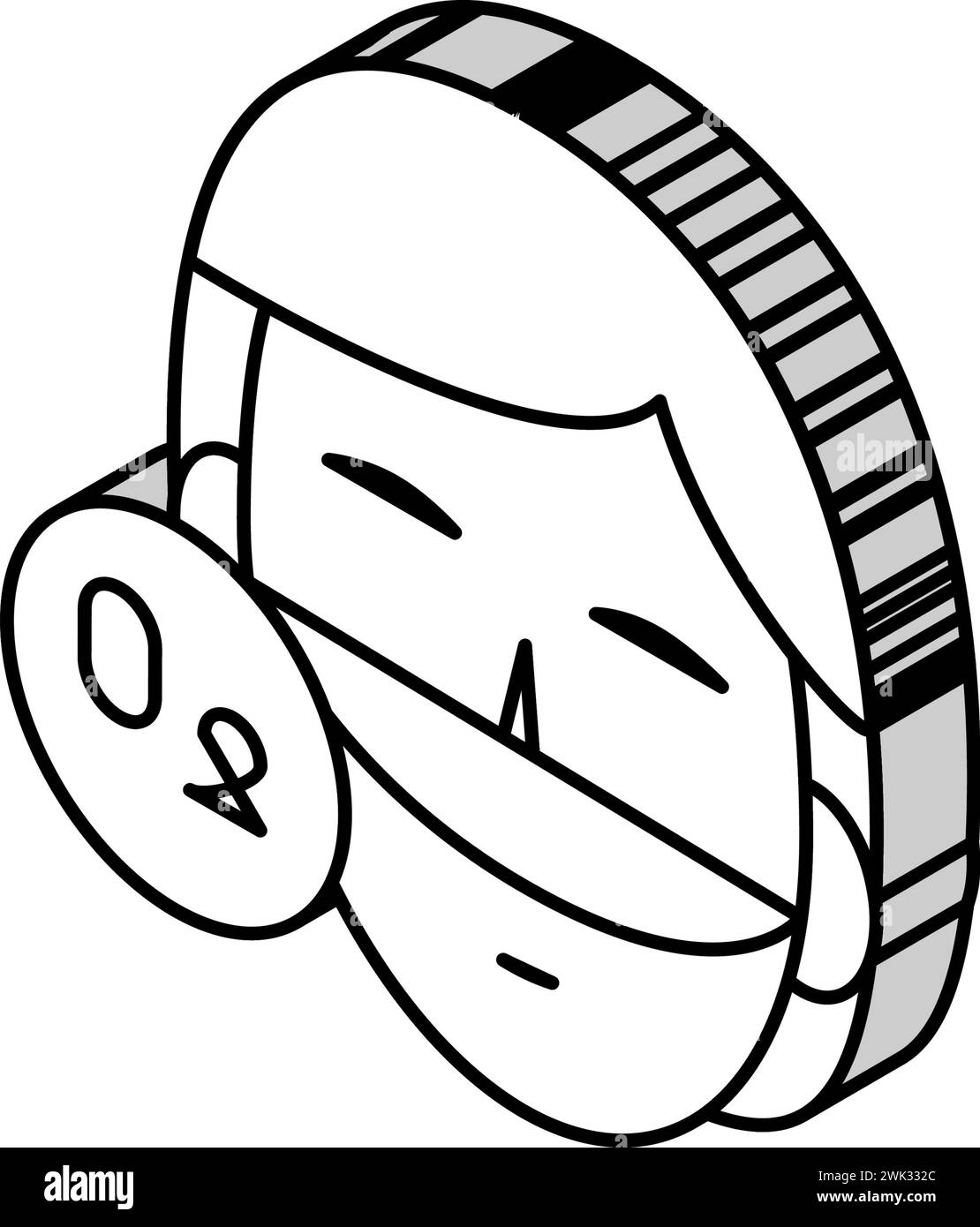 human breath oxygen tool isometric icon vector illustration Stock ...