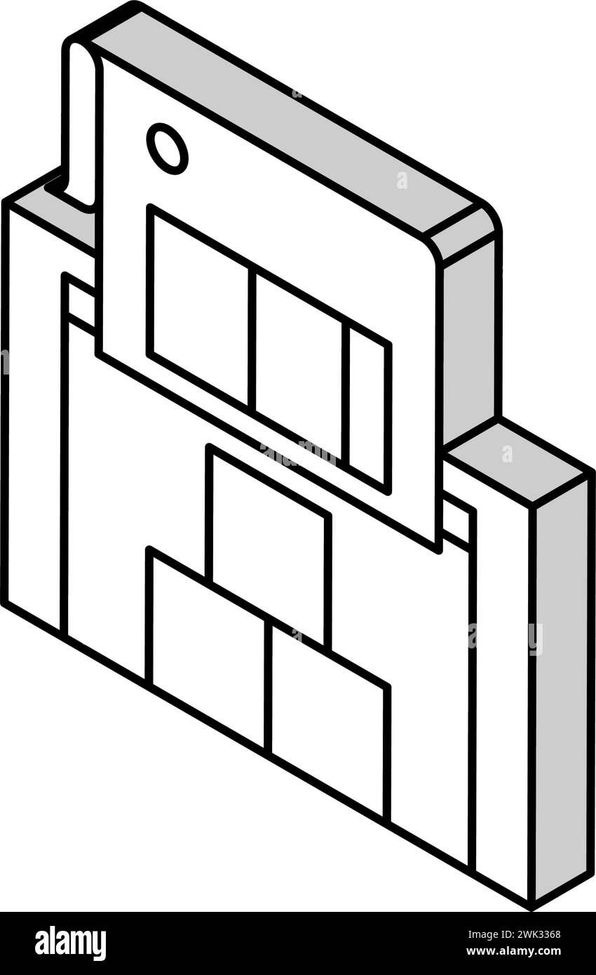 calculation of optimal stock isometric icon vector illustration Stock Vector Image & Art - Alamy