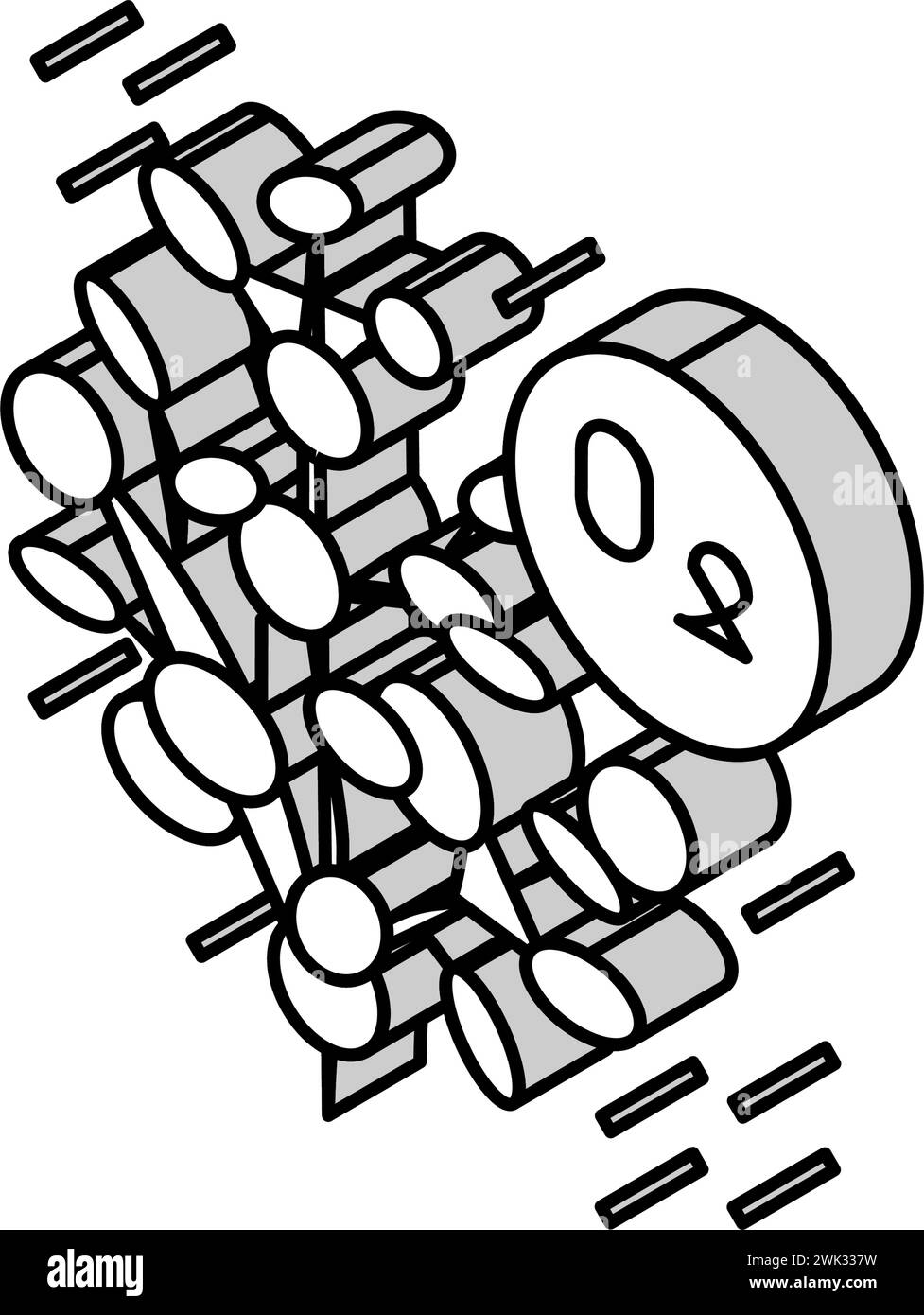 plant releasing oxygen isometric icon vector illustration Stock Vector ...