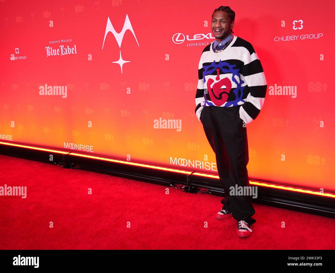 Los Angeles, USA. 17th Feb, 2024. Guapdad 4000 arrives at the 88rising ...