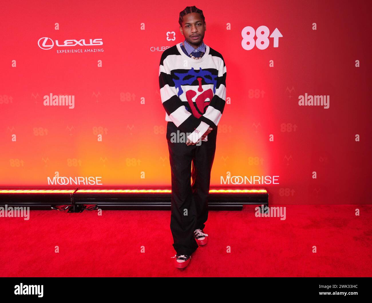 Los Angeles, USA. 17th Feb, 2024. Guapdad 4000 arrives at the 88rising ...