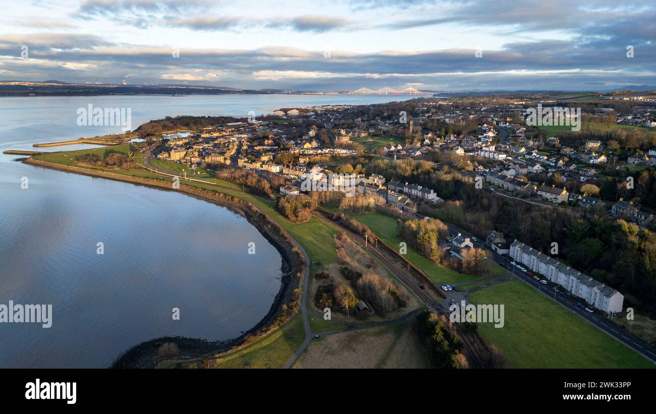 Boness and kinneil foreshore aerial hi-res stock photography and images ...