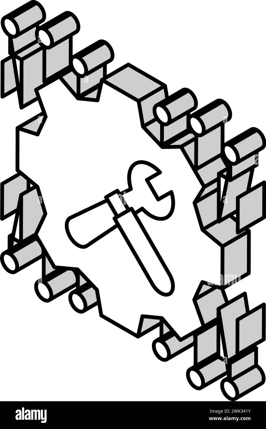Meachanical fix incident icon hi-res stock photography and images - Alamy