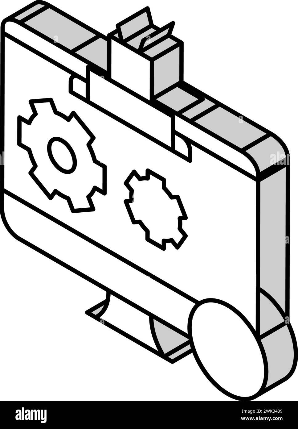 automatical repair incident isometric icon vector illustration Stock ...