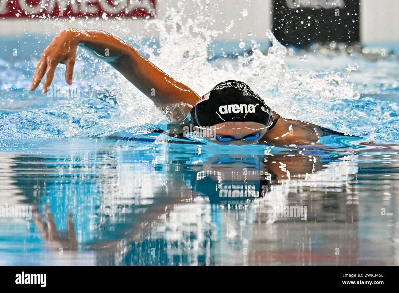 Doha, Qatar. 17th Feb, 2024. Simona Quadarella of Italy competes in the ...