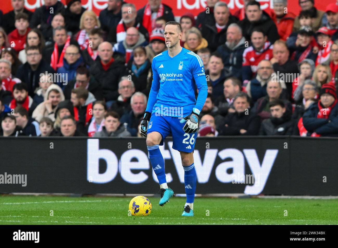 Matz Sels, Nottingham Forest goalkeeper during the Premier League match ...