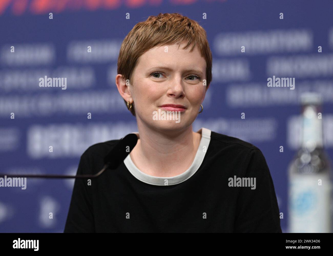 Berlin, Germany. 18th Feb, 2024. Rose Glass, British director, speaks ...