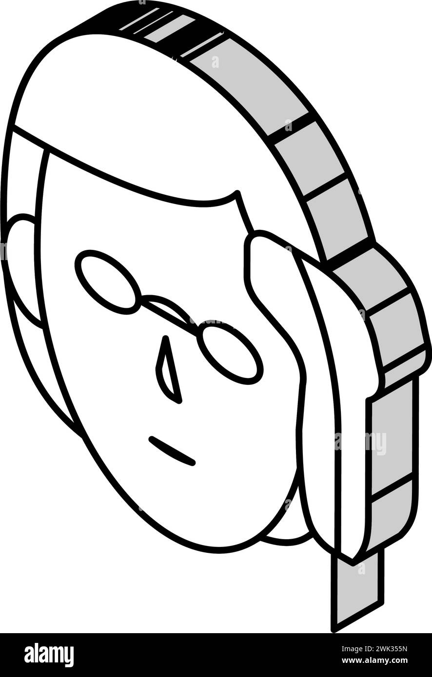 facial skin resufacing laser isometric icon vector illustration Stock ...