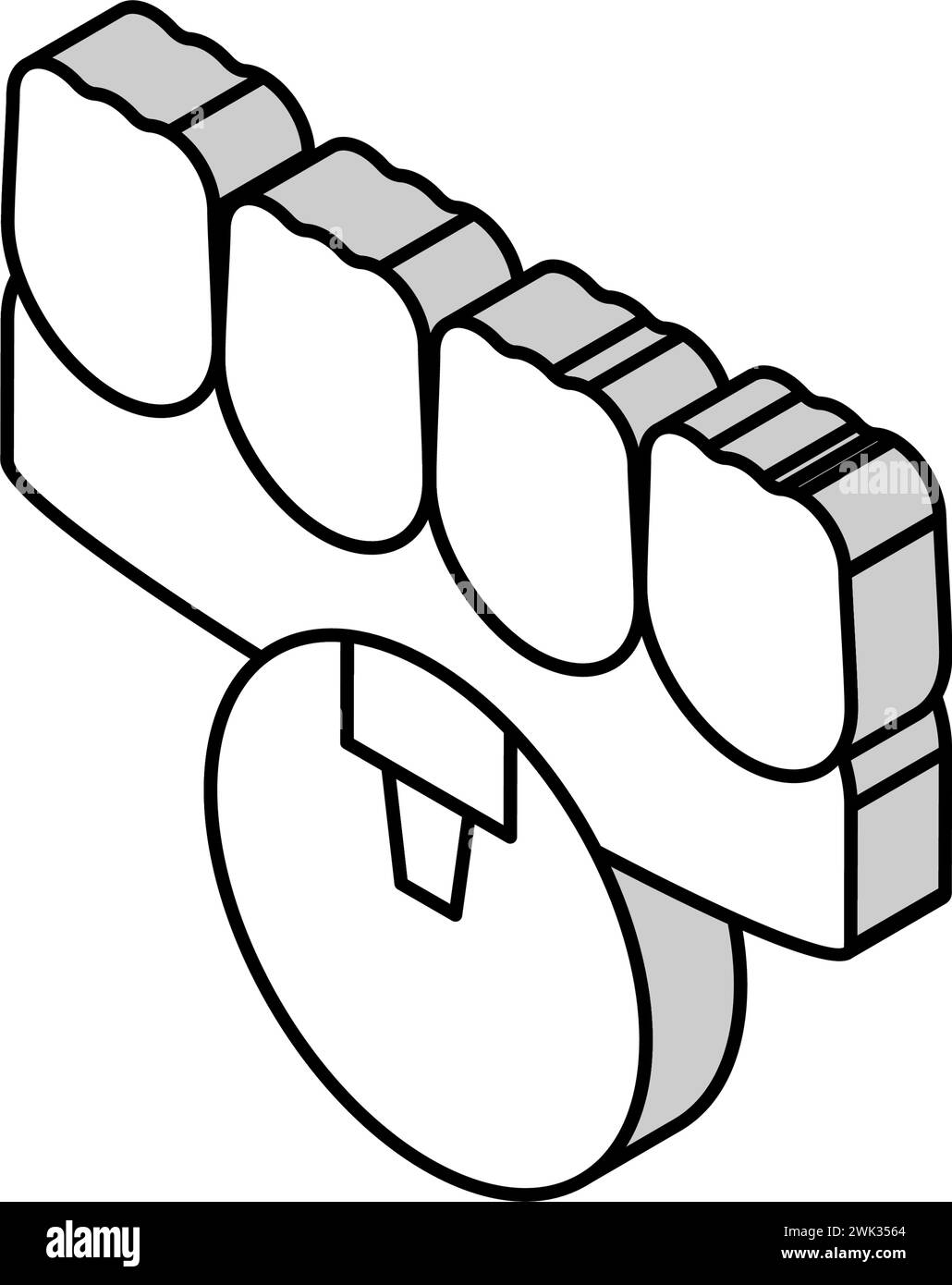 stomatology teeth laser treatment isometric icon vector illustration ...