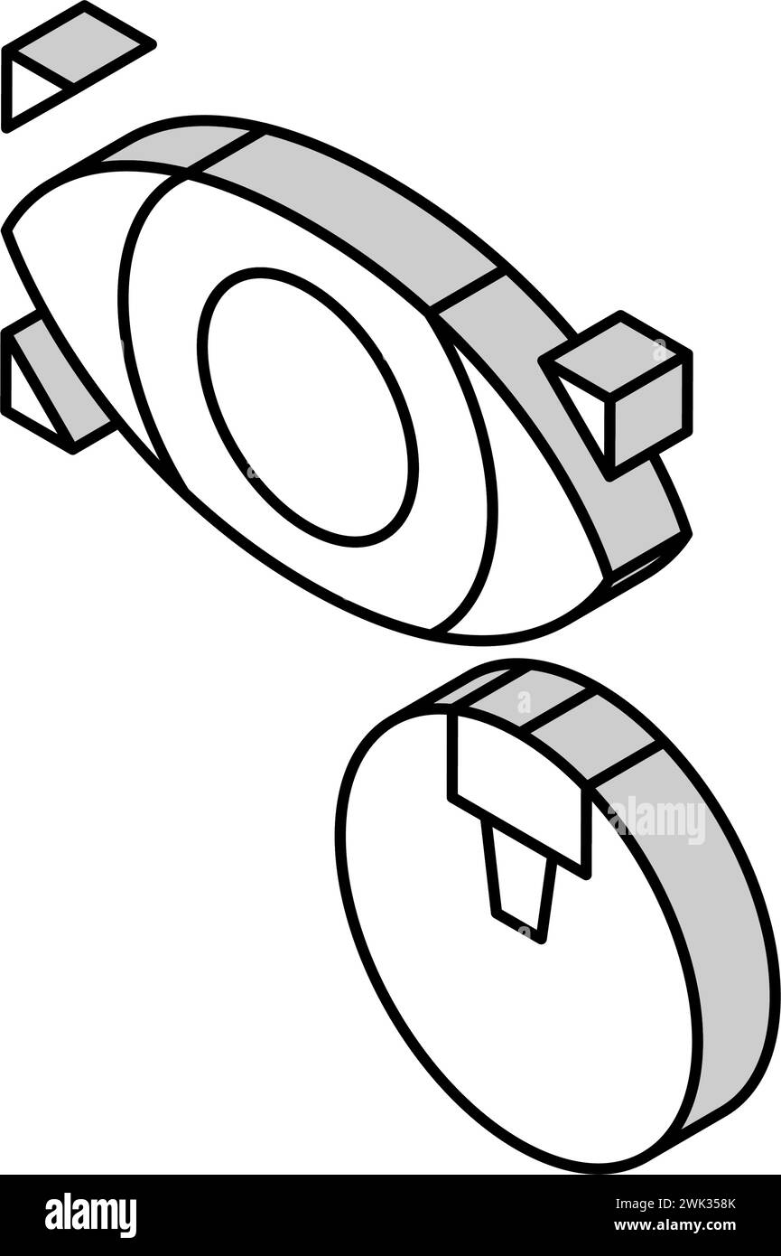 eye vision laser treatment isometric icon vector illustration Stock ...