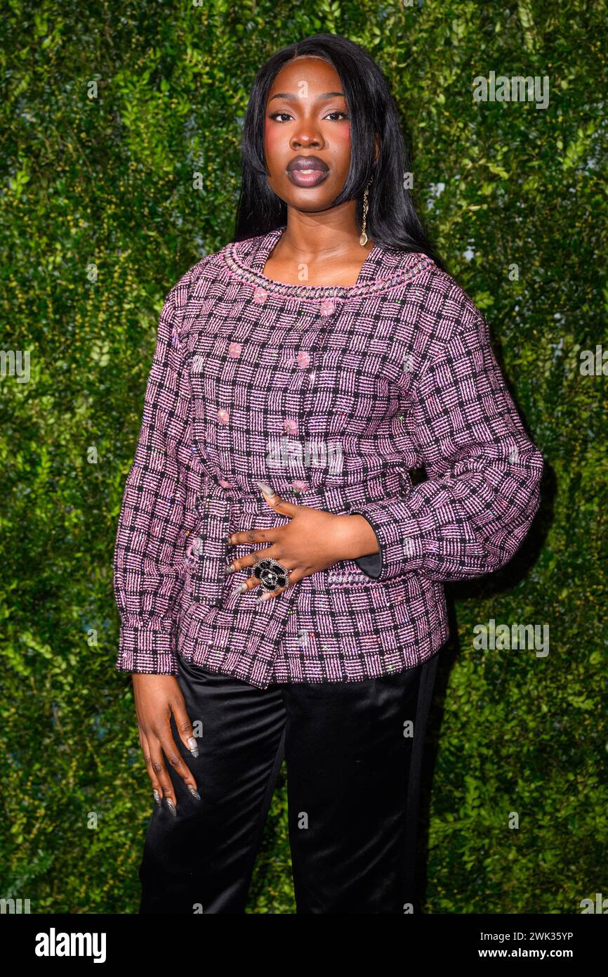 London, UK. Saturday 17th February 2024. Vivian Oparah attending the ...