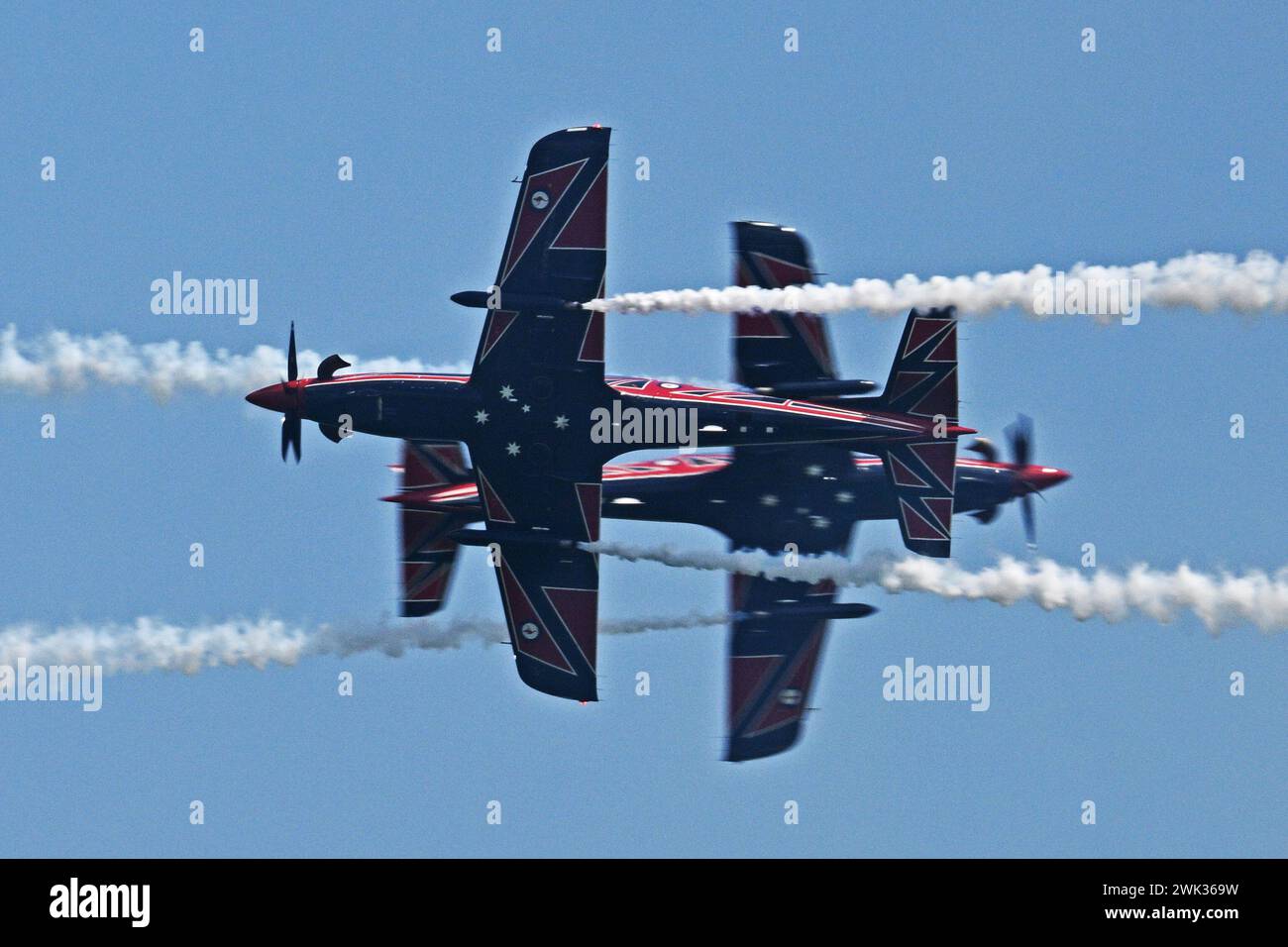 Singapore. 18th Feb, 2024. Royal Australian Air Force's aerobatic team ...