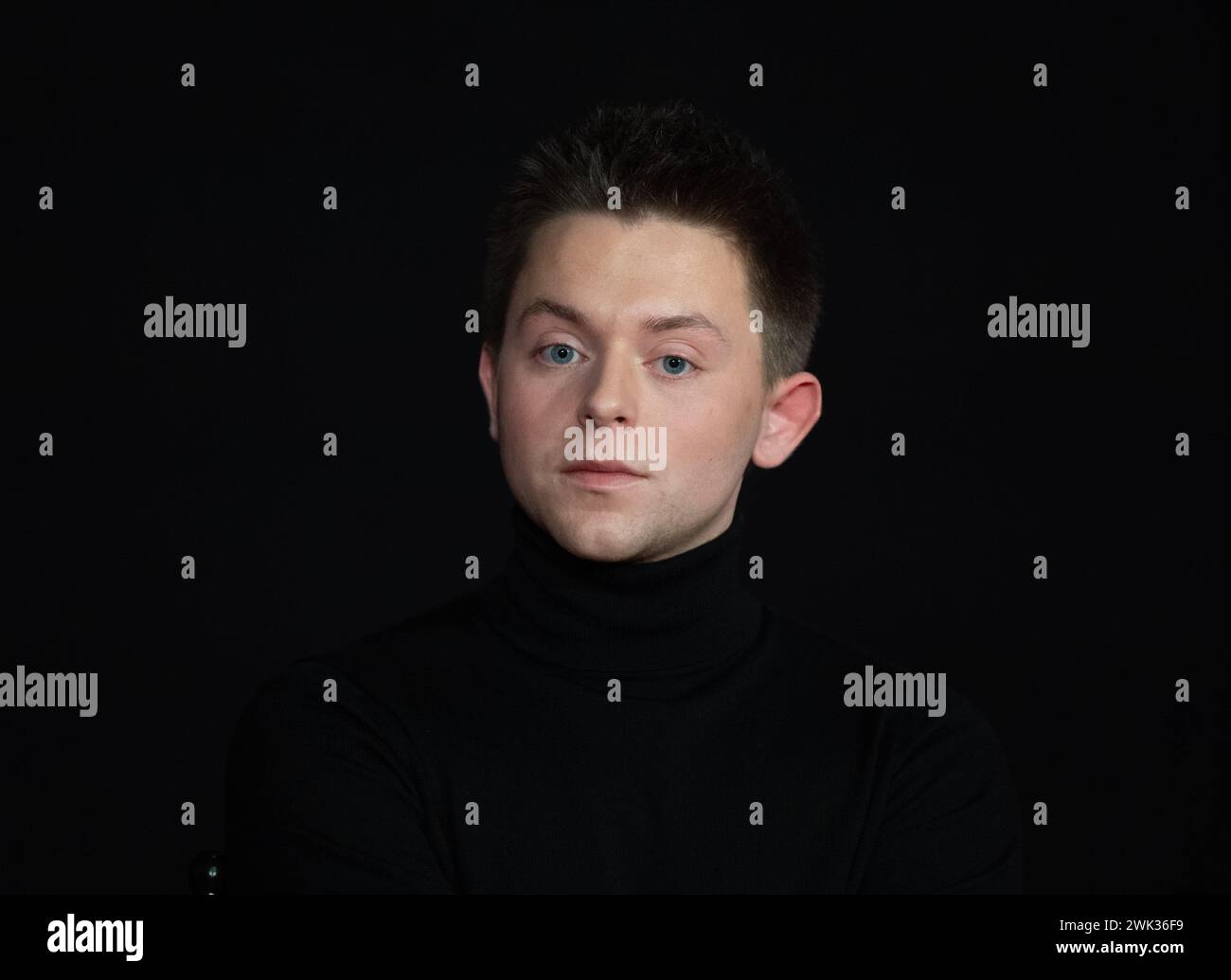 Berlin, Germany. 18th Feb, 2024. Thibaud Dooms, actor from Belgium ...