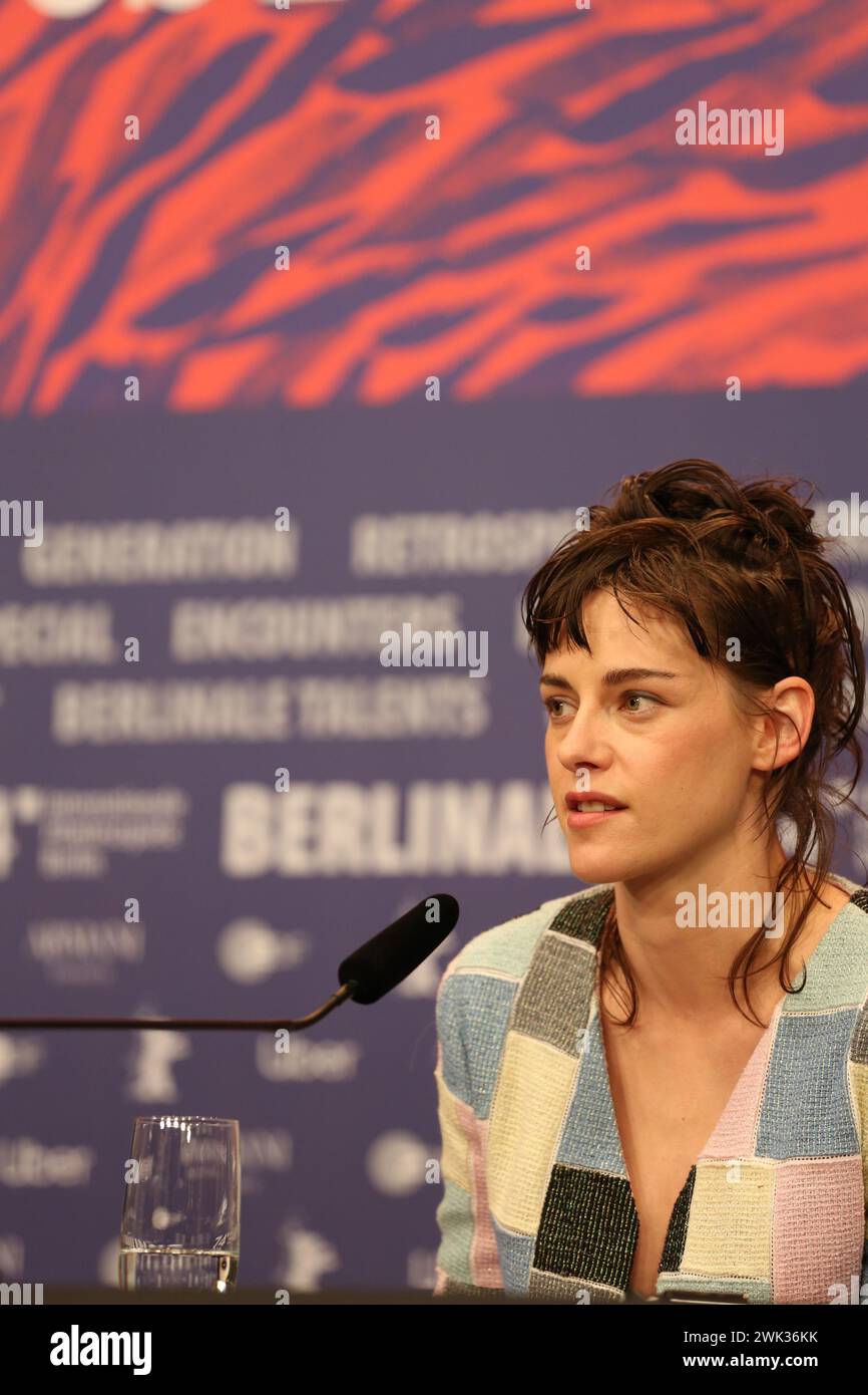 Berlin, Germany, 18th February 2024, Kristen Stewart at the press ...