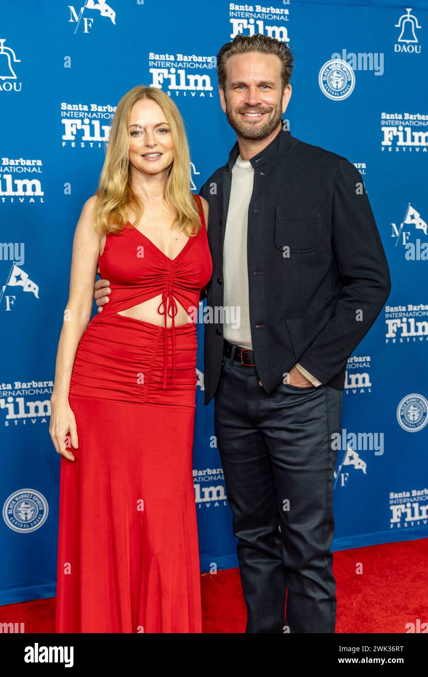 Santa Barbara, USA. 17th Feb, 2024. Heather Graham and John Brotherton ...