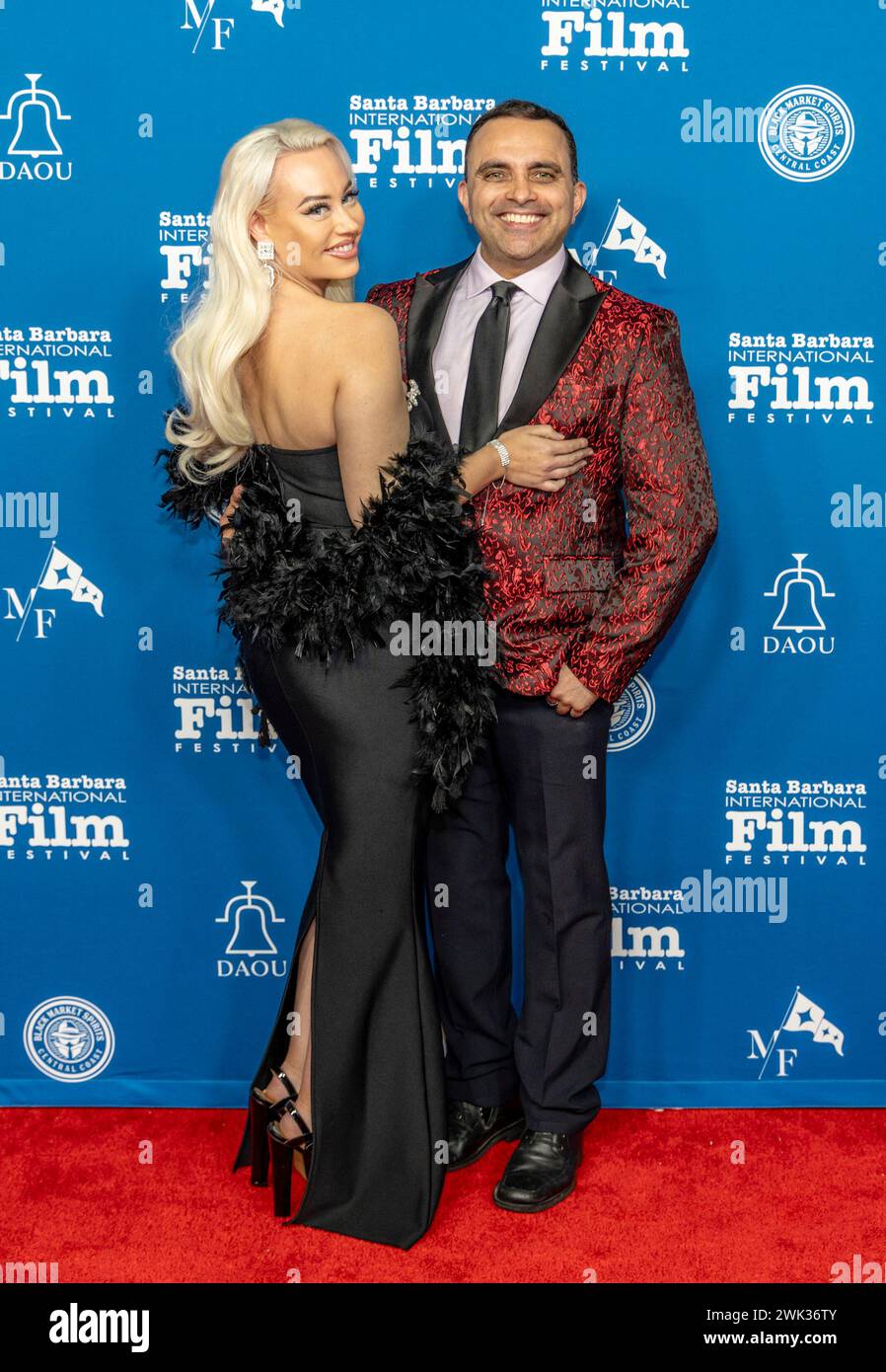Santa Barbara, USA. 17th Feb, 2024. (I-r) Matilda Dahlin and Rehan ...