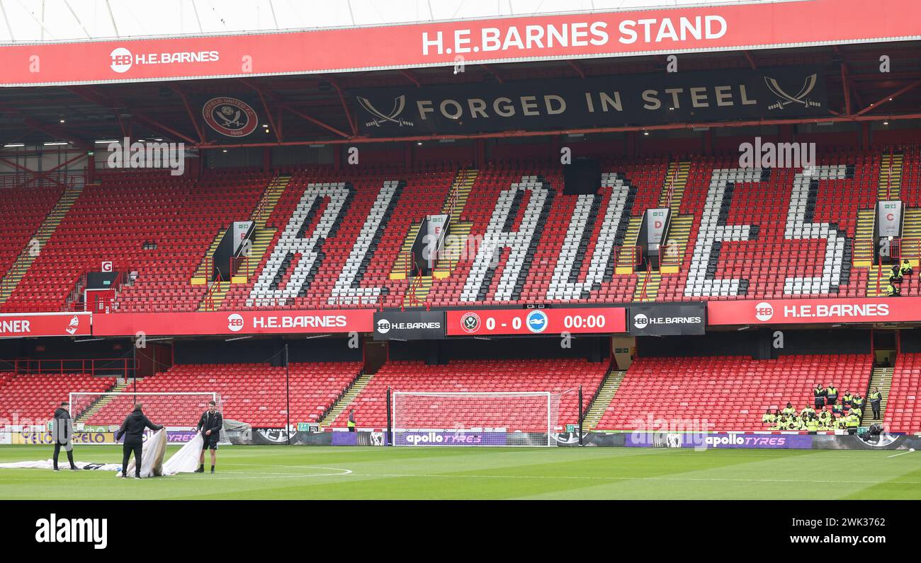 Bramall Lane, Sheffield, UK. 18th Feb, 2024. Premier League Football ...