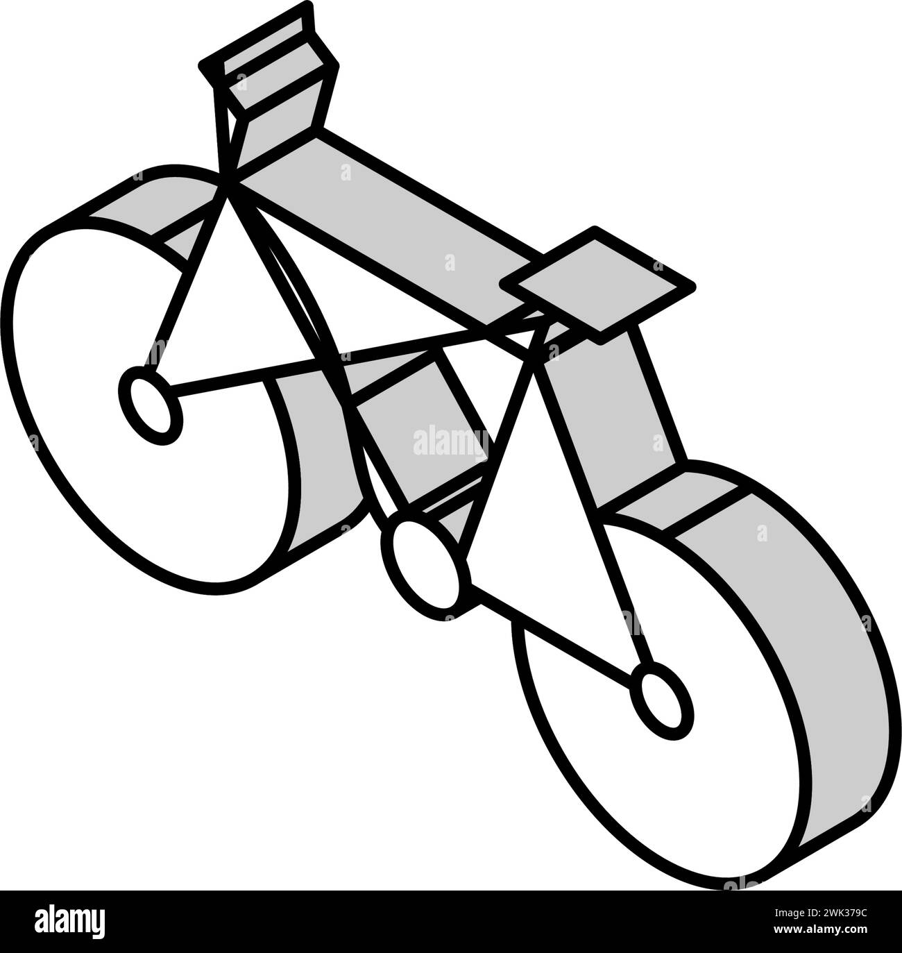 bicycle transport isometric icon vector illustration Stock Vector Image ...