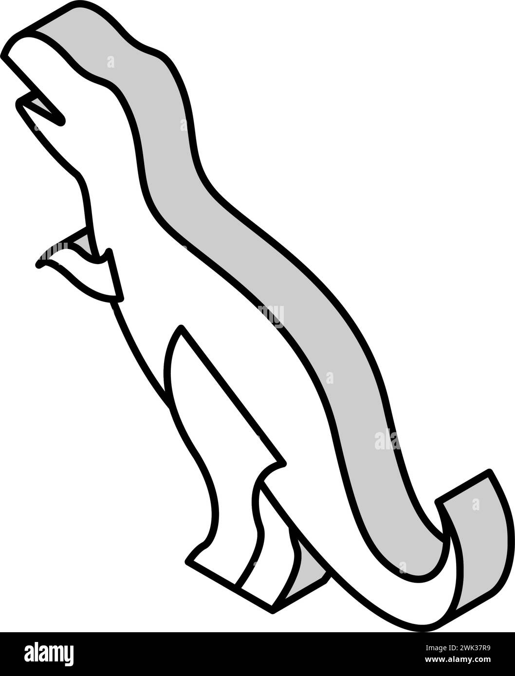 dinosaur prehistoric animal isometric icon vector illustration Stock ...