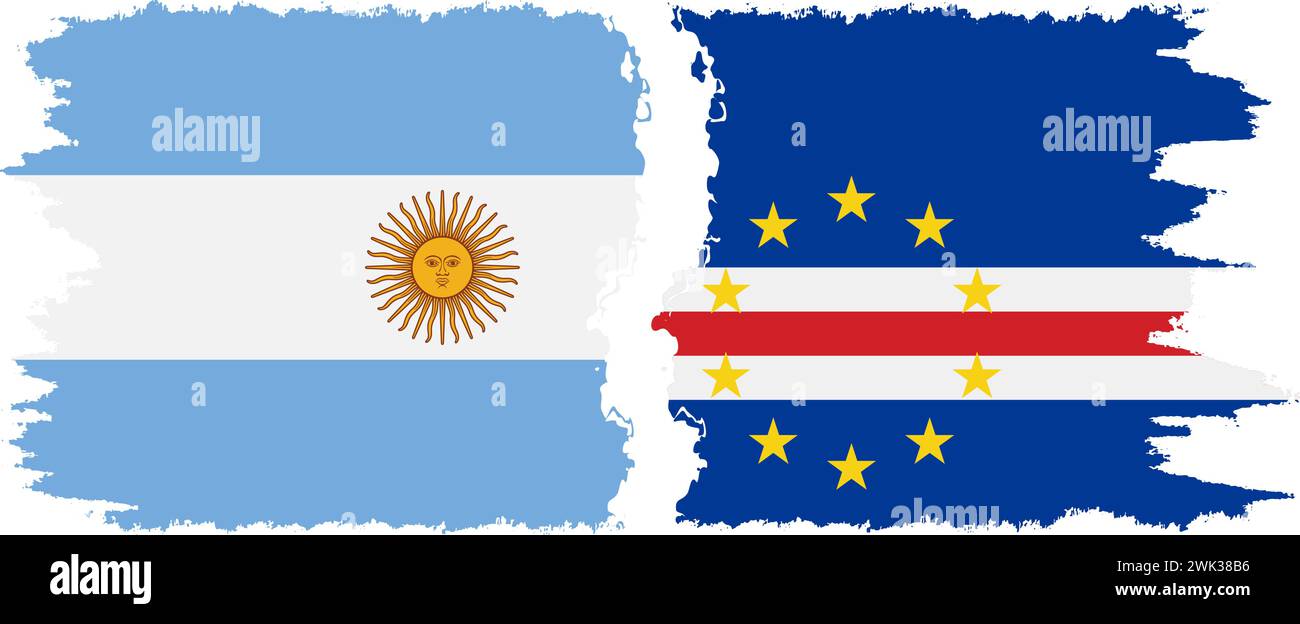 Argentina cape verde flag Stock Vector Images - Alamy
