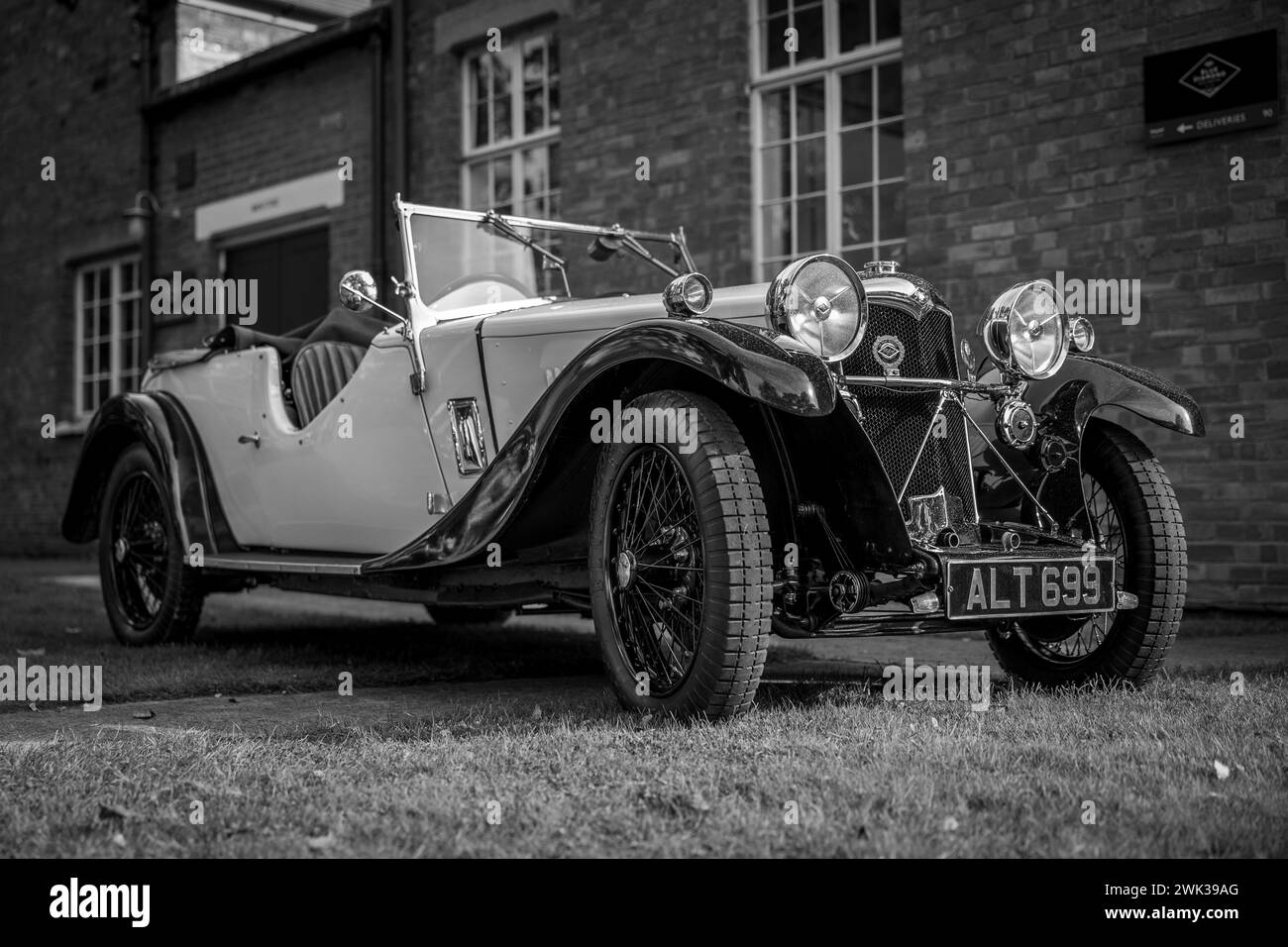 1933 Riley Nine Lynx, on display at the Bicester Heritage Scramble on ...