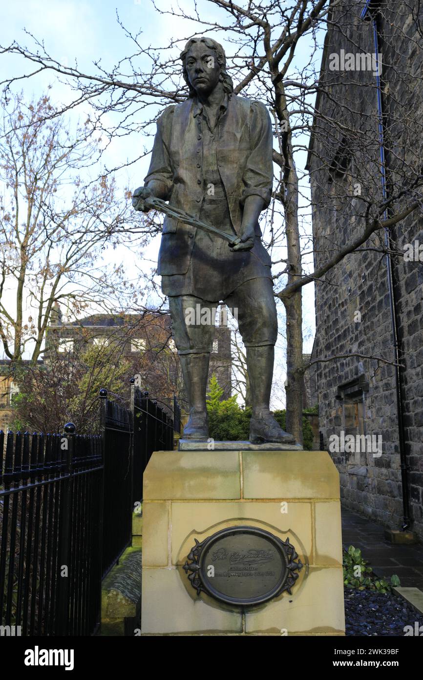 Thomas Chippendale statue, Otley town, Yorkshire, England, UK Stock ...