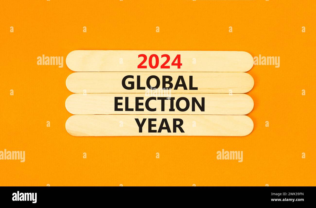 2024 global election year symbol. Concept words 2024 global election ...