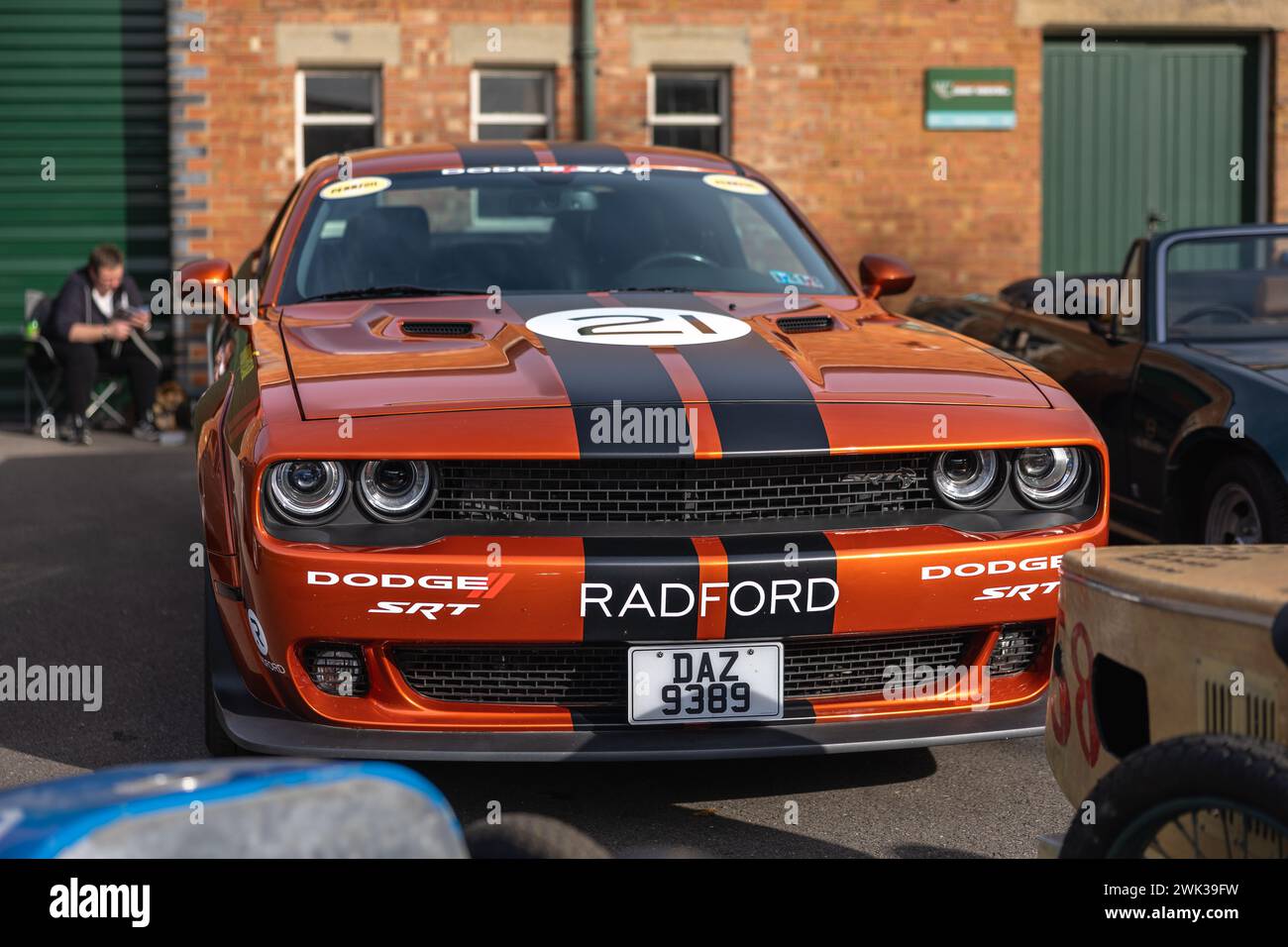 2009 Dodge Challenger SRT, on display at the Bicester Heritage Scramble ...