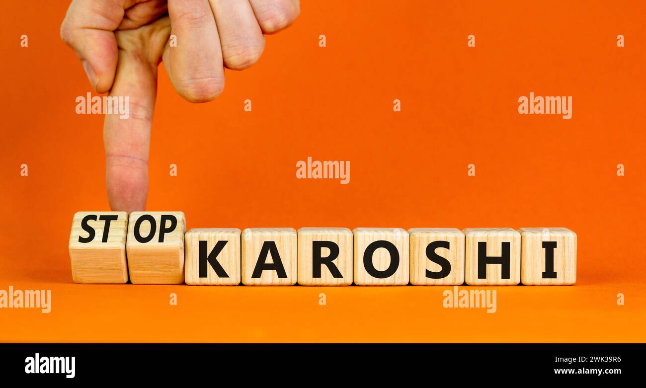 Stop karoshi symbol. Concept words Karoshi or Stop karoshi on beautiful ...