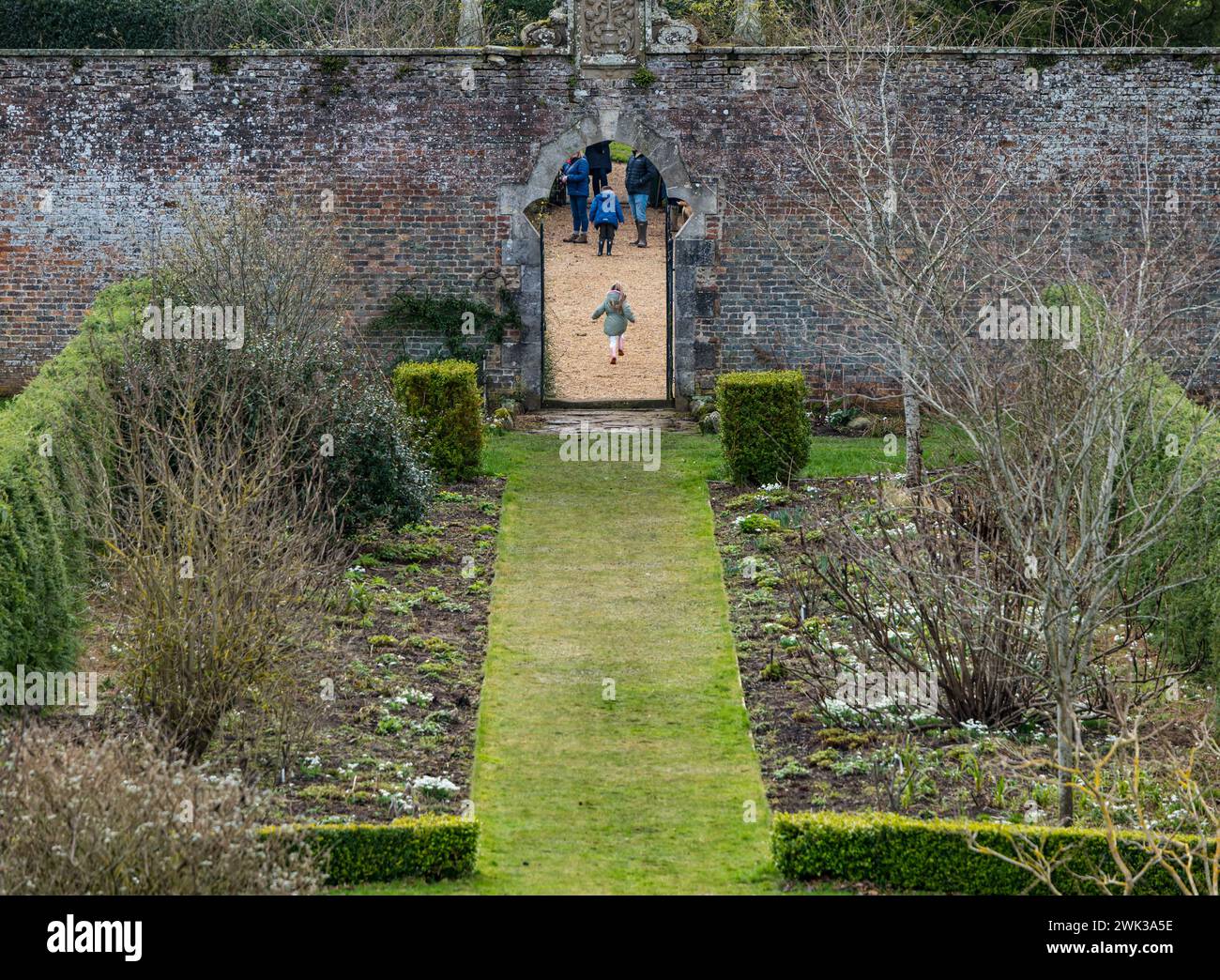 Preston Hall Walled Garden, Midlothian, Scotland, UK 18th February 2024 ...