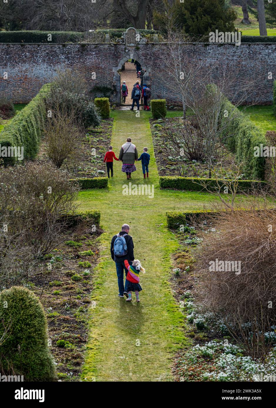 Preston Hall Walled Garden, Midlothian, Scotland, UK 18th February 2024 ...