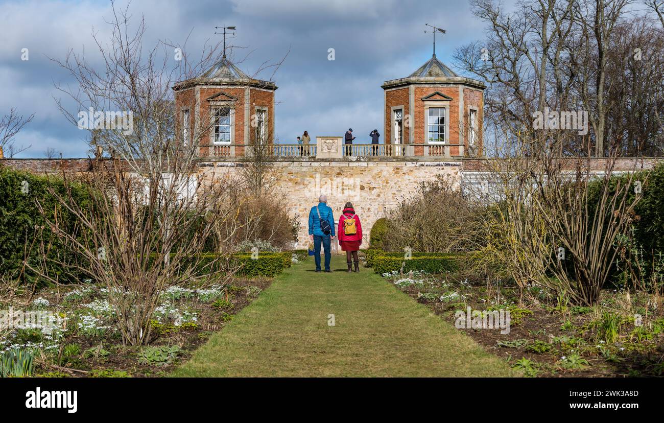 Preston Hall Walled Garden, Midlothian, Scotland, UK 18th February 2024 ...