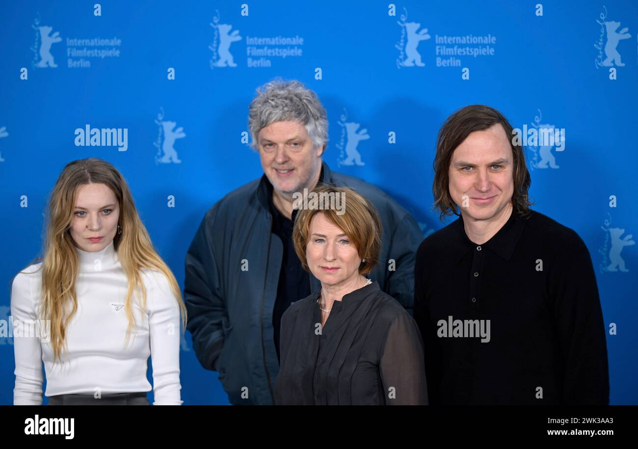From left, actress Lilith Stangenberg, director Matthias Glasner ...