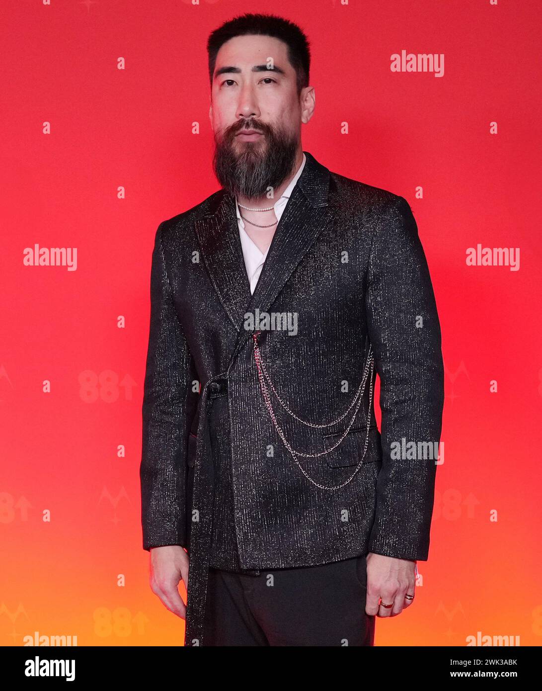 Los Angeles, USA. 17th Feb, 2024. Ryan Feng arrives at the 88rising's ...