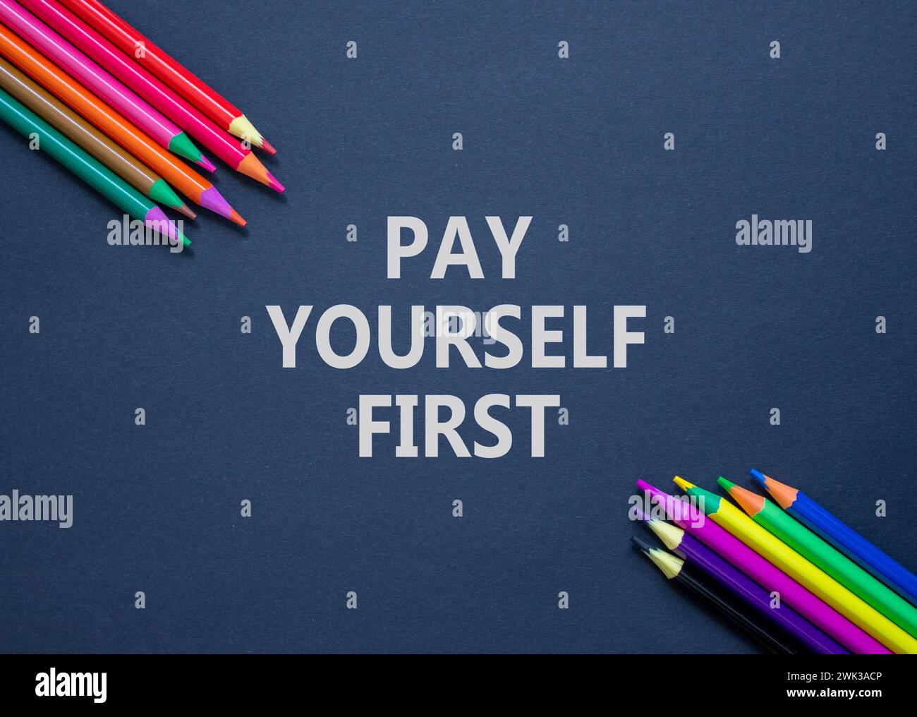 Pay yourself first symbol. Concept words Pay yourself first on ...