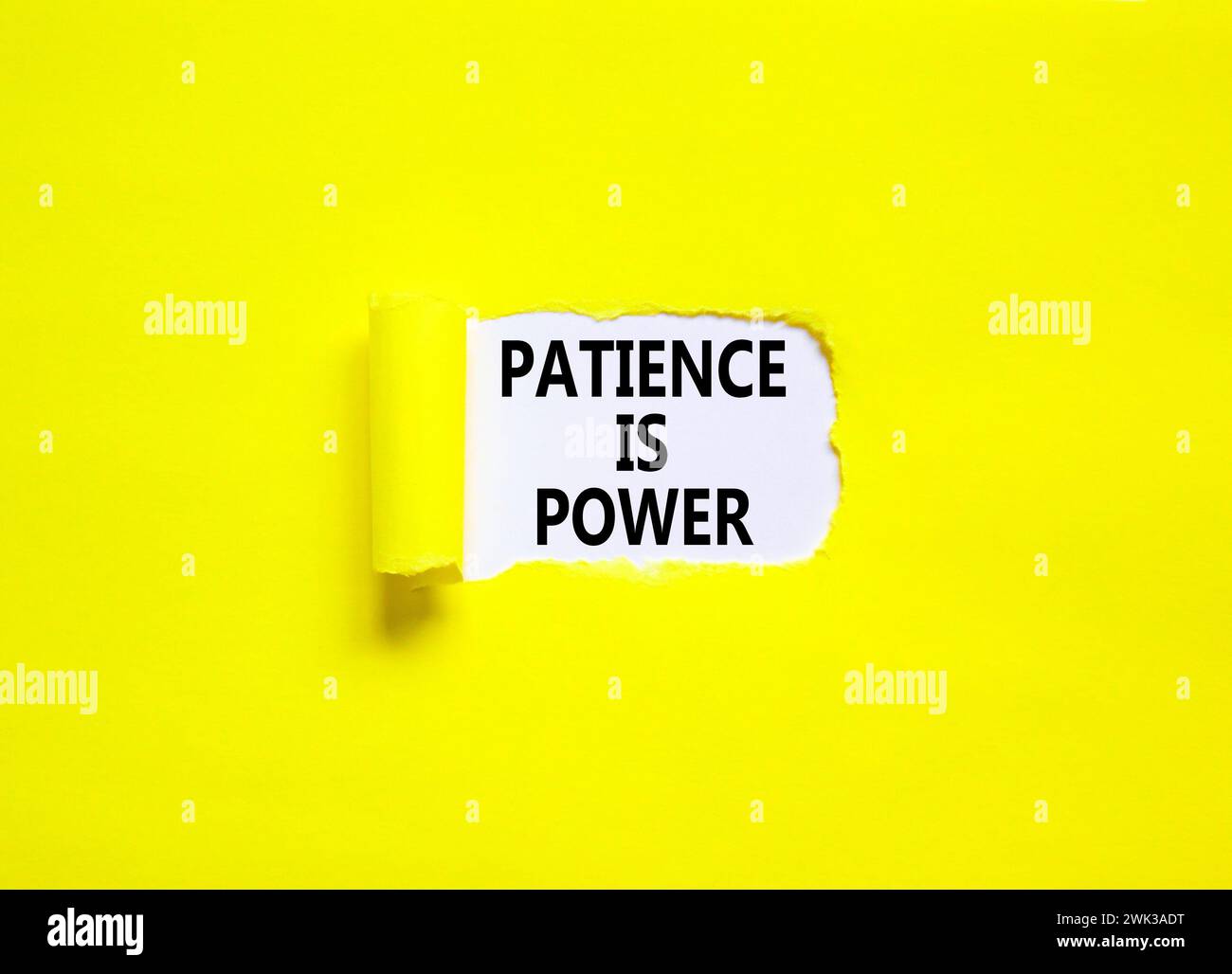 Patience is power symbol. Concept words Patience is power on beautiful ...