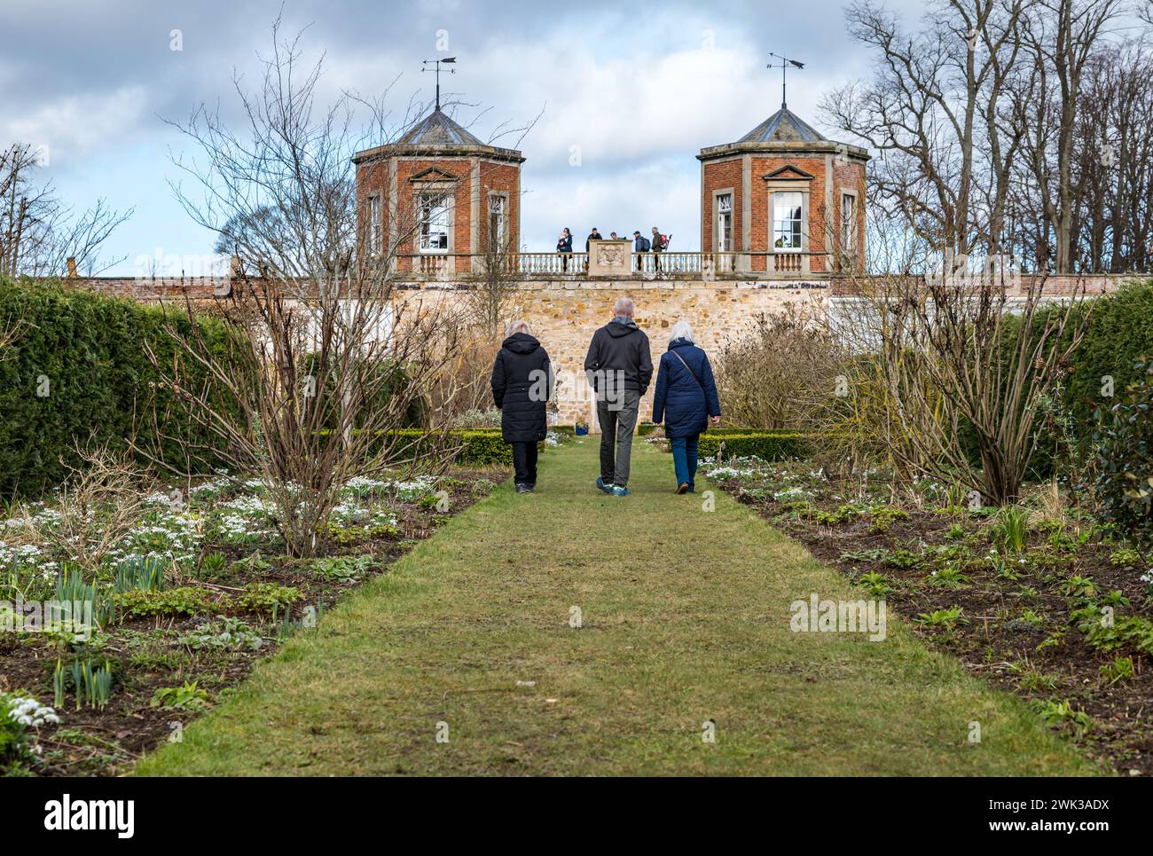 Preston Hall Walled Garden, Midlothian, Scotland, UK 18th February 2024 ...
