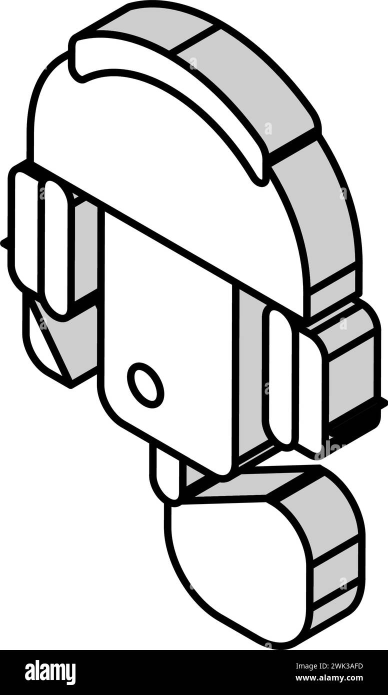 audio guid player isometric icon vector illustration Stock Vector Image ...