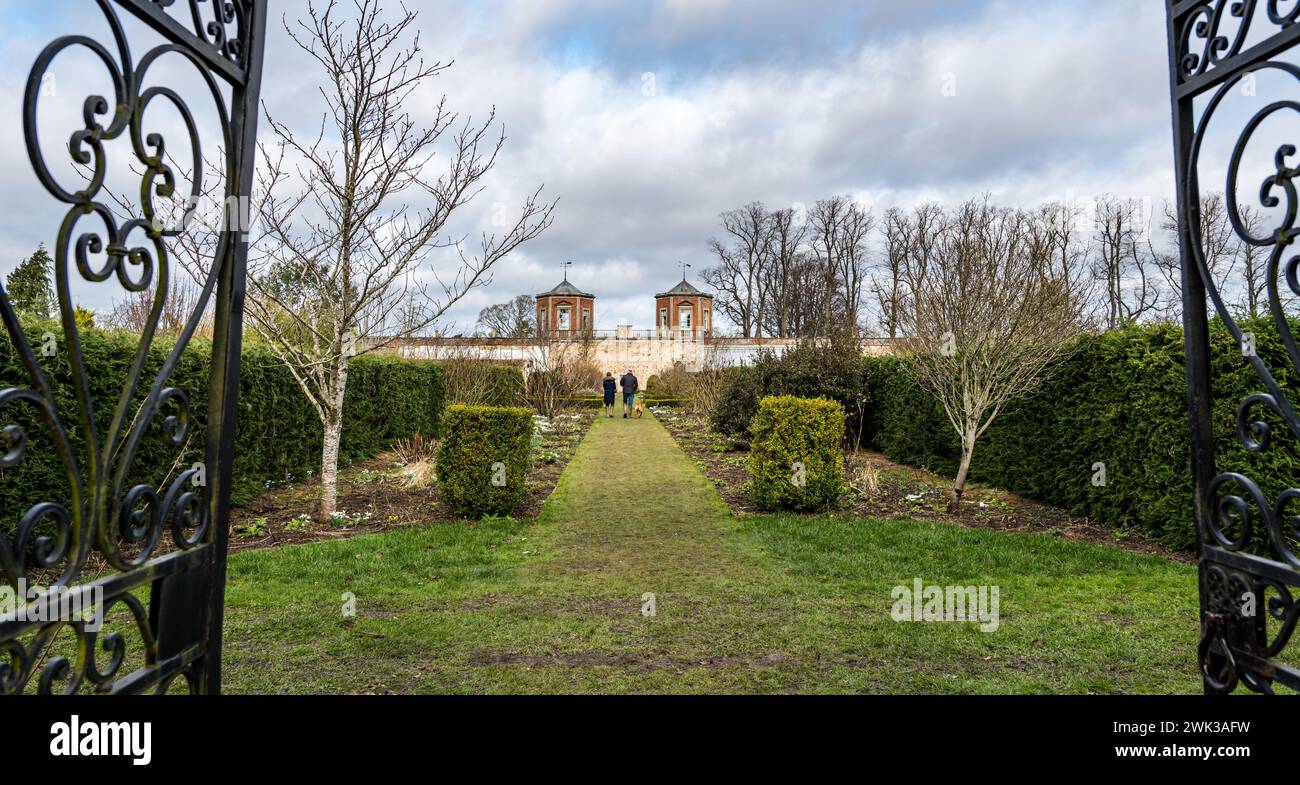 Preston Hall Walled Garden, Midlothian, Scotland, UK 18th February 2024 ...