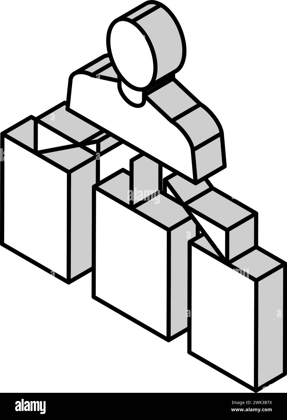 Human tasks plan line icon hi-res stock photography and images - Alamy