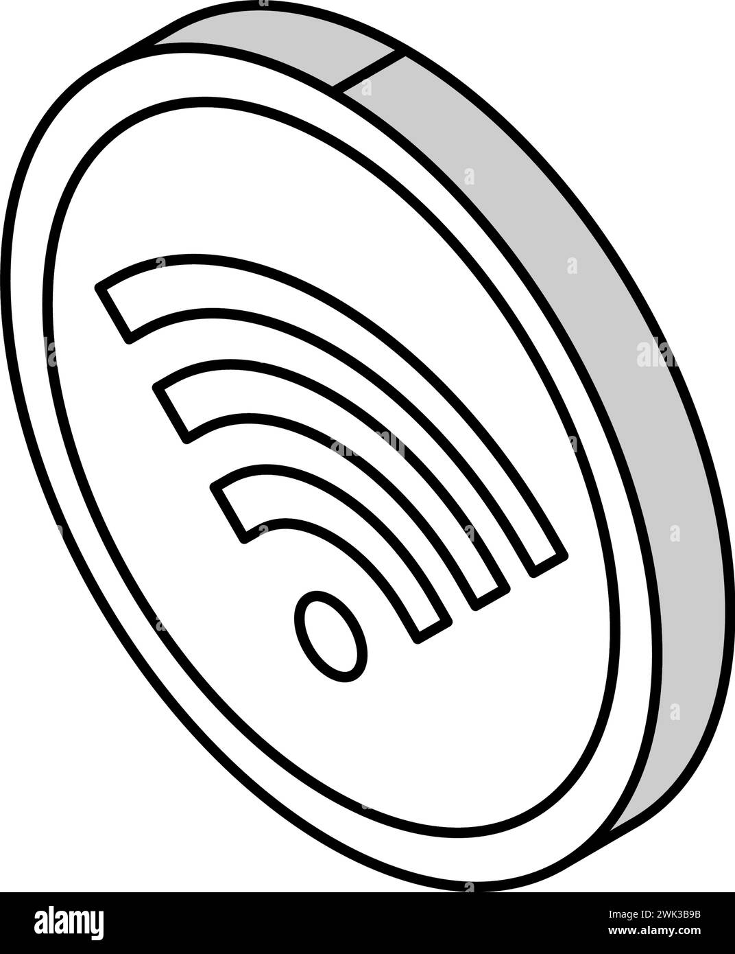 internet wifi sign isometric icon vector illustration Stock Vector ...
