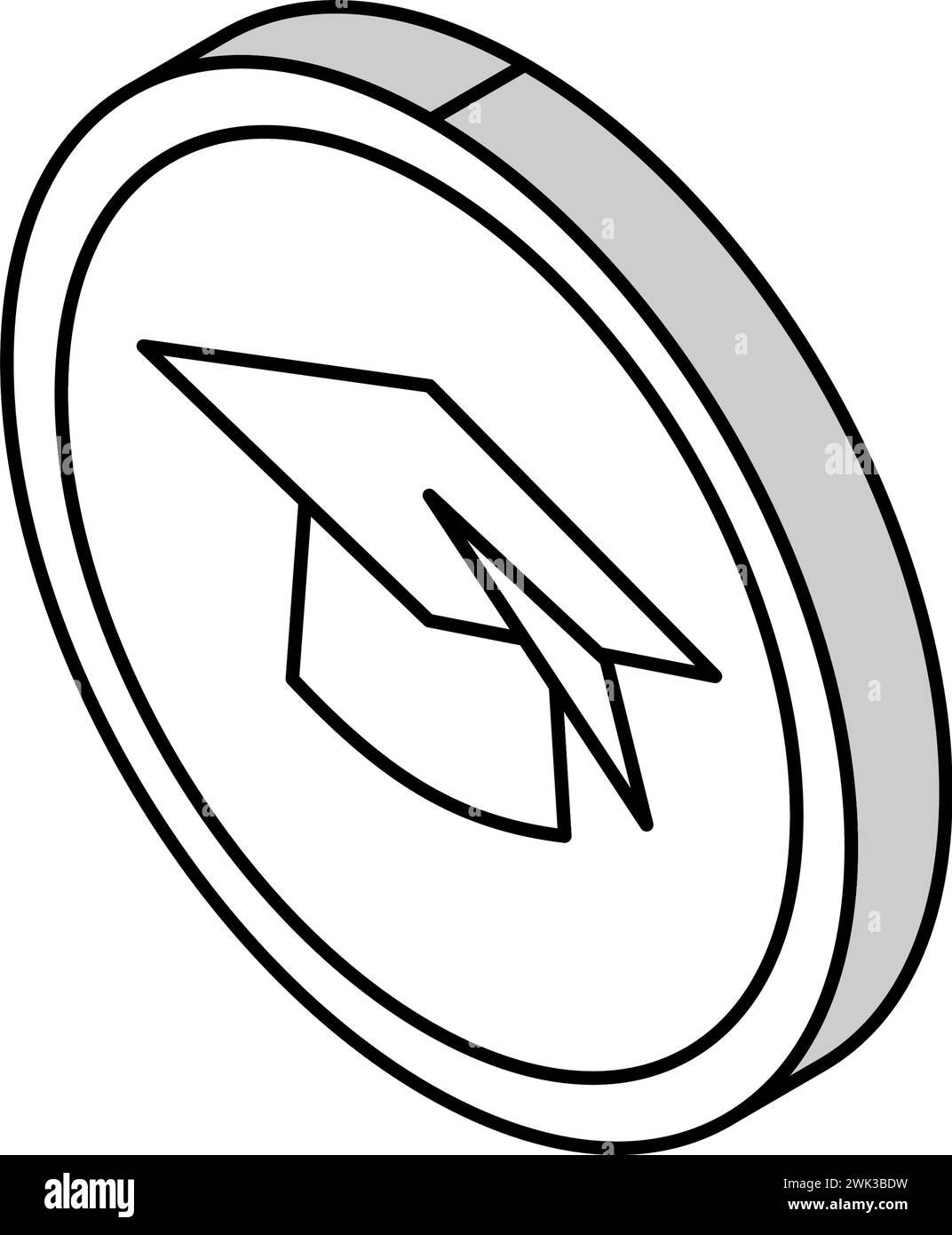 education building sign isometric icon vector illustration Stock Vector ...