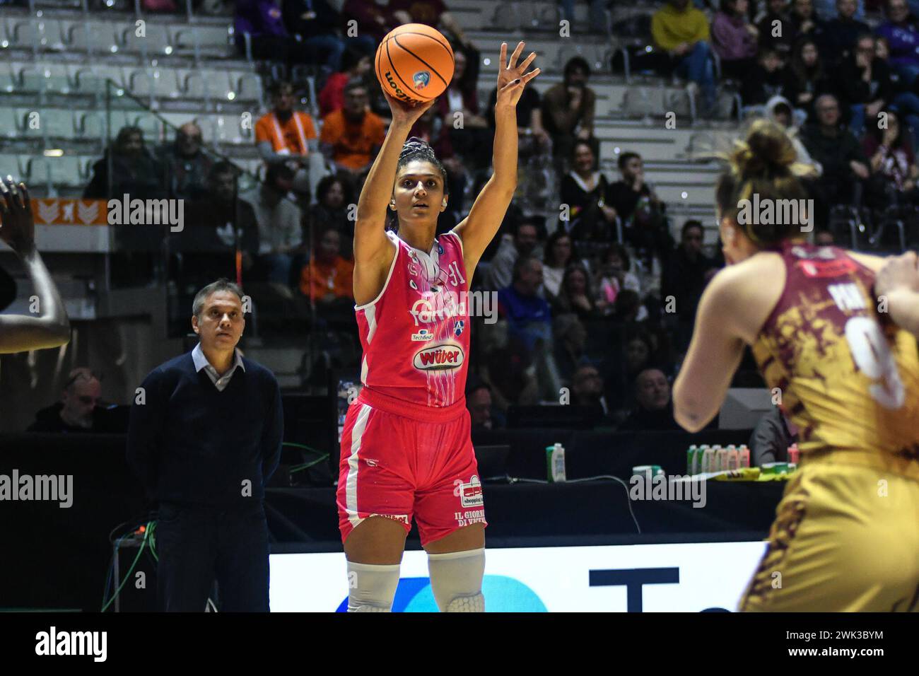 Jasmine Keys of Famila Basket in action during FrecciaRossa Final Four ...