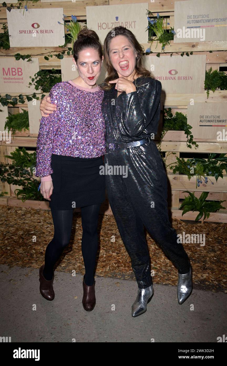 Marie Jung und Britta Steffenhagen bei der Medienboard Party 2024 im ...