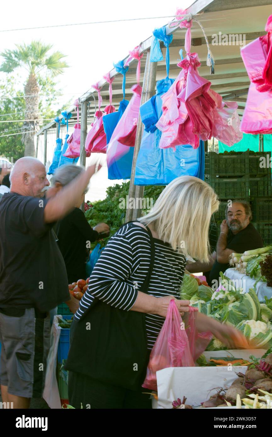 Market day on the Constanza Bastion of the Venetian city walls of ...