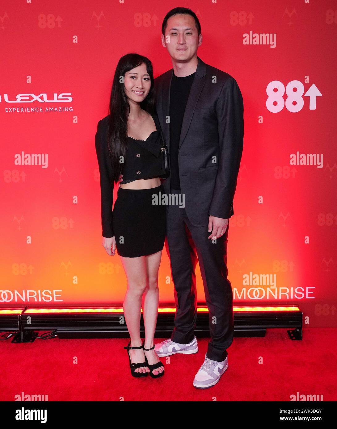 Los Angeles, USA. 17th Feb, 2024. Leenda Dong arrives at the 88rising's ...