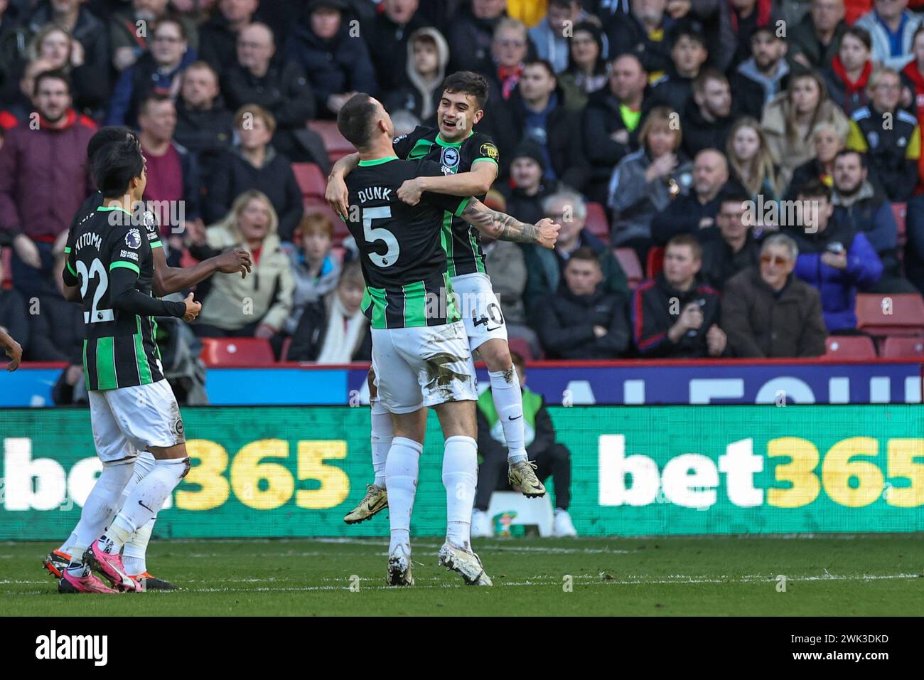 Facundo Buonanotte of Brighton & Hove Albion celebrates his goal to ...