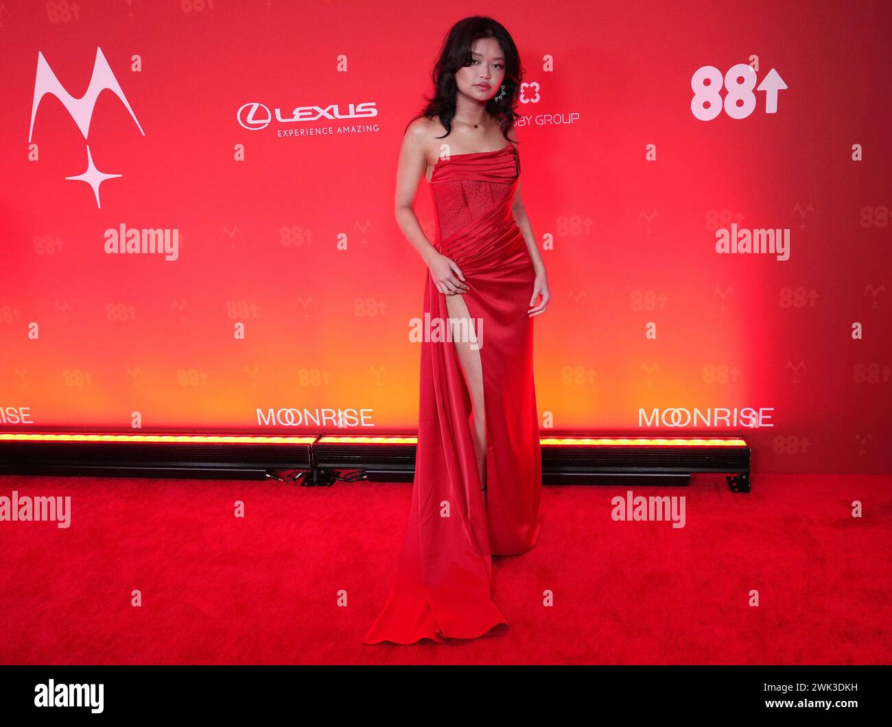 Los Angeles, USA. 17th Feb, 2024. Lyn Lapid arrives at the 88rising's ...